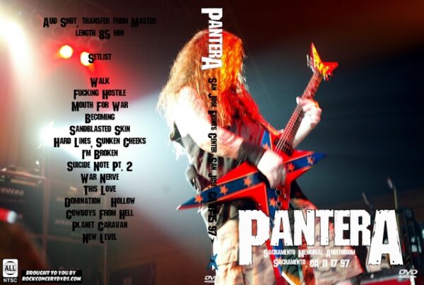 Pantera 1997-11-17 Sacramento Memorial Auditorium, Sacramento, CA DVD ...