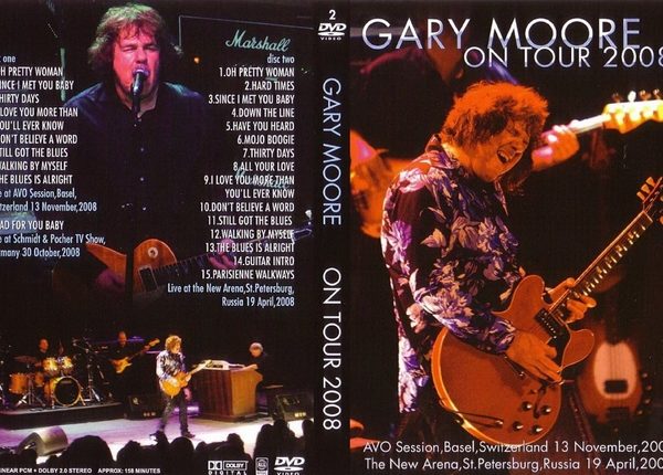 Gary Moore 2008 On Tour 2 DVD | Rock Concert DVD's