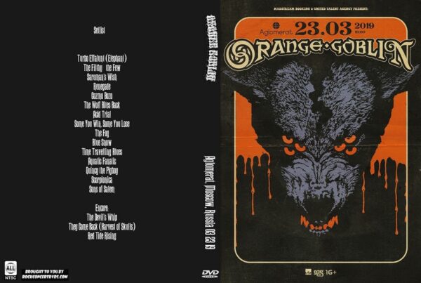 Orange Goblin 2019-03-23 Aglomerat, Moscow, Russia DVD – Rock Concert DVD's