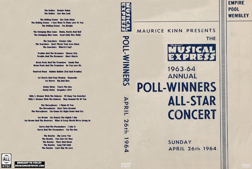 Various Artists NME 1964 Poll Winners Beatles Rolling Stones DVD | Rock ...