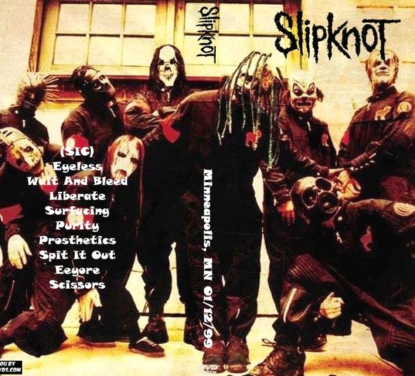 Slipknot 1999-01-12 Minneapolis, MN DVD | Rock Concert DVD's